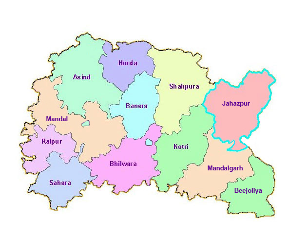 Bhilwara Map - Rajasthan Direct